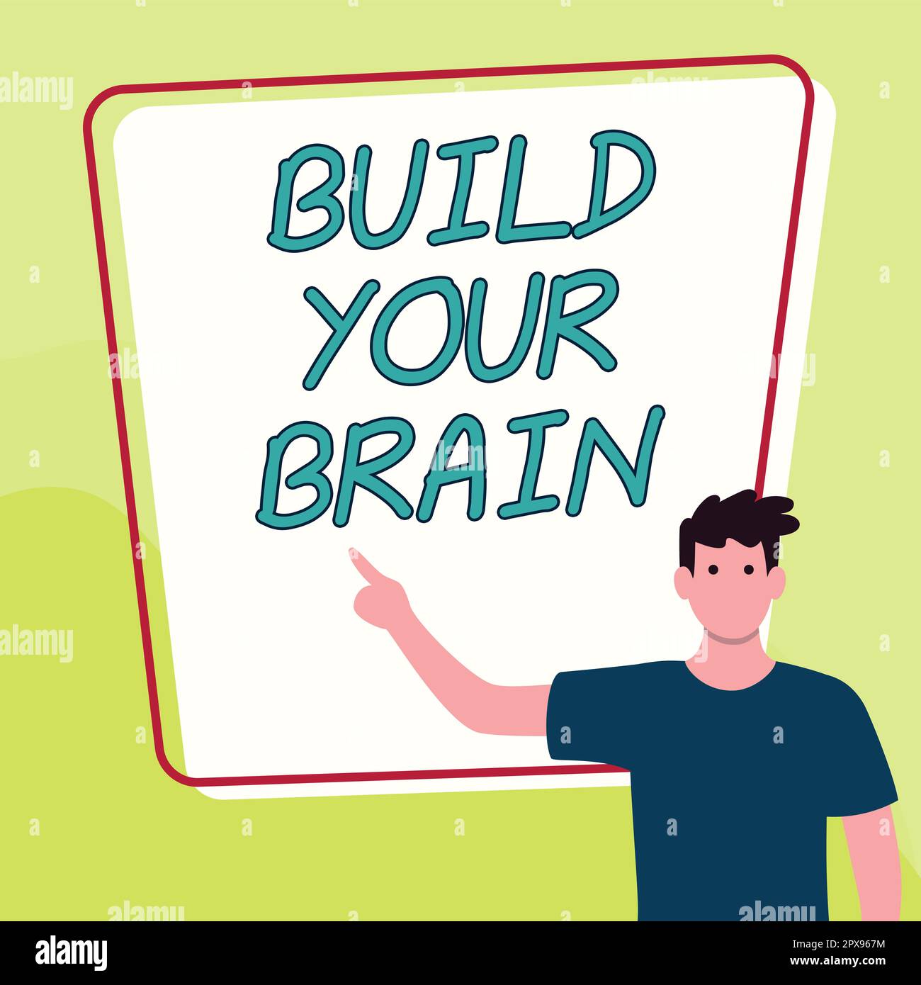 Text caption presenting Build Your Brain, Word for mental activities to ...