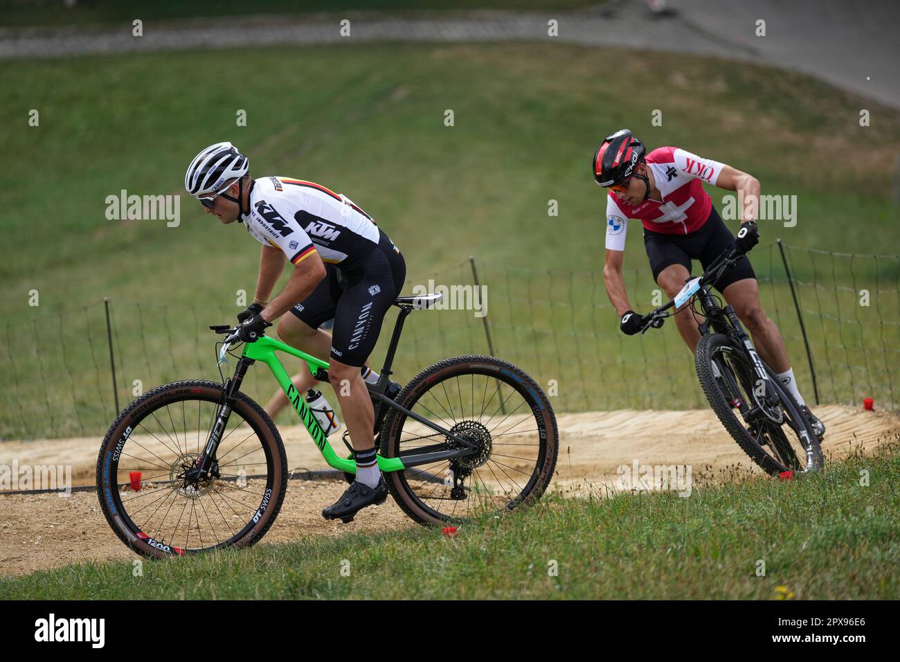 Luca Schwarzbauer participating in the Mountain Bike at the 2022 Munich ...