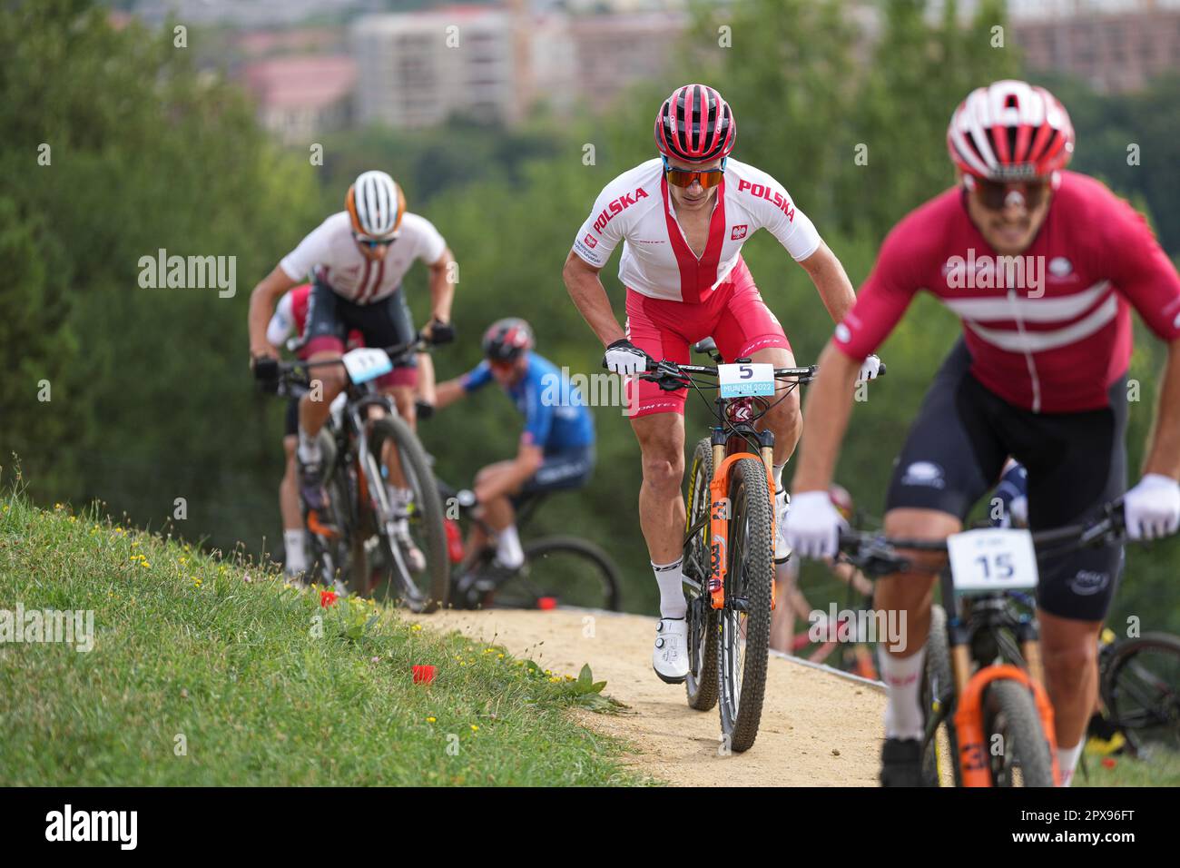 Bartłomiej Wawak participating in the Mountain Bike at the 2022 Munich ...