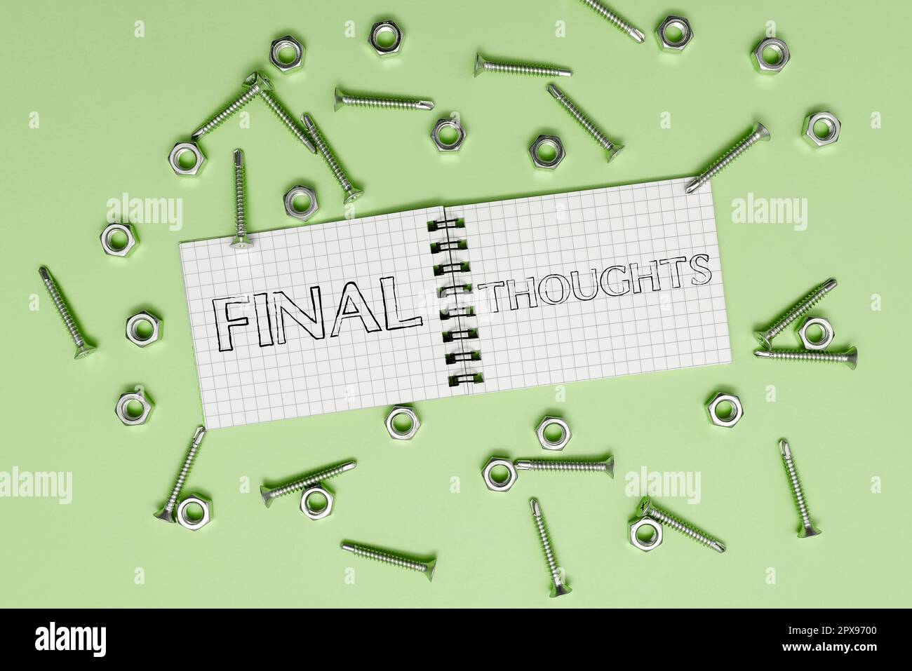 Conceptual display Final Thoughts, Business idea Conclusion Last ...