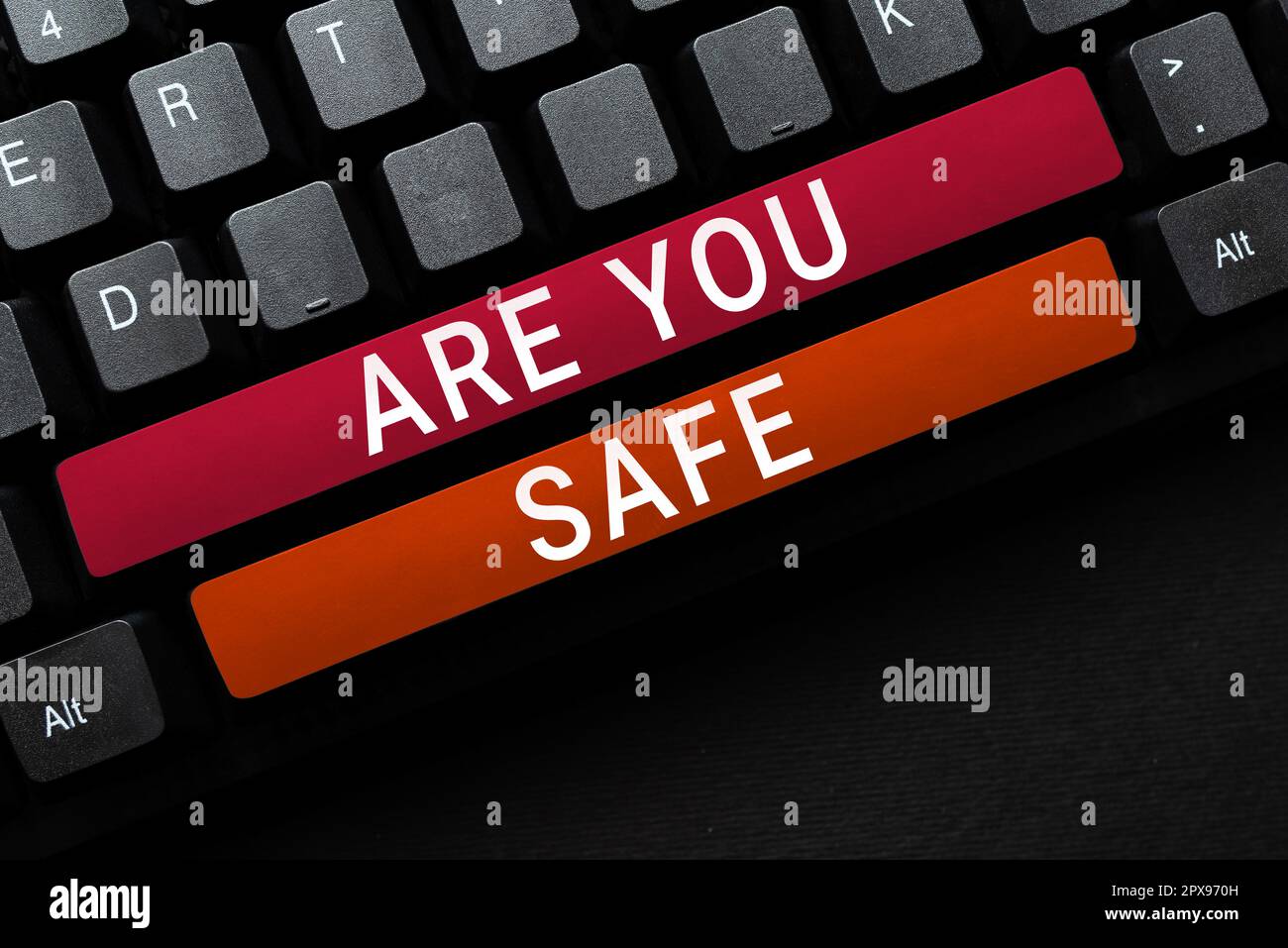 Conceptual caption Are You Safe, Internet Concept Free from danger Not ...