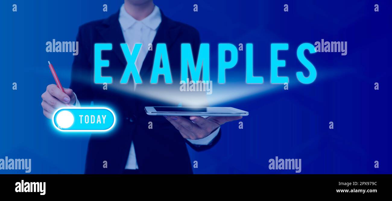 Inspiration showing sign Examples, Concept meaning photo Sample Model ...