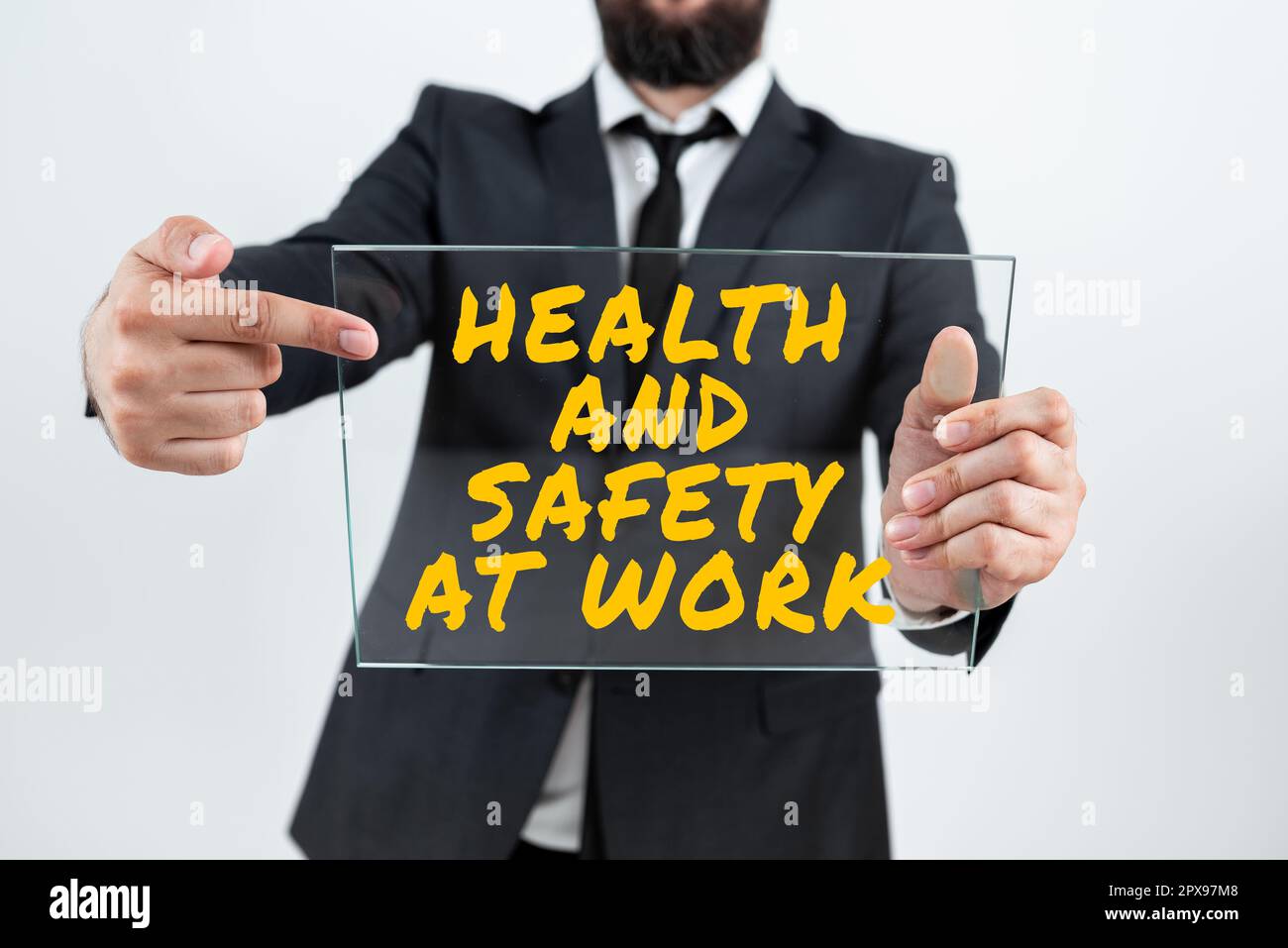 Text sign showing Health And Safety At Work, Concept meaning Secure ...