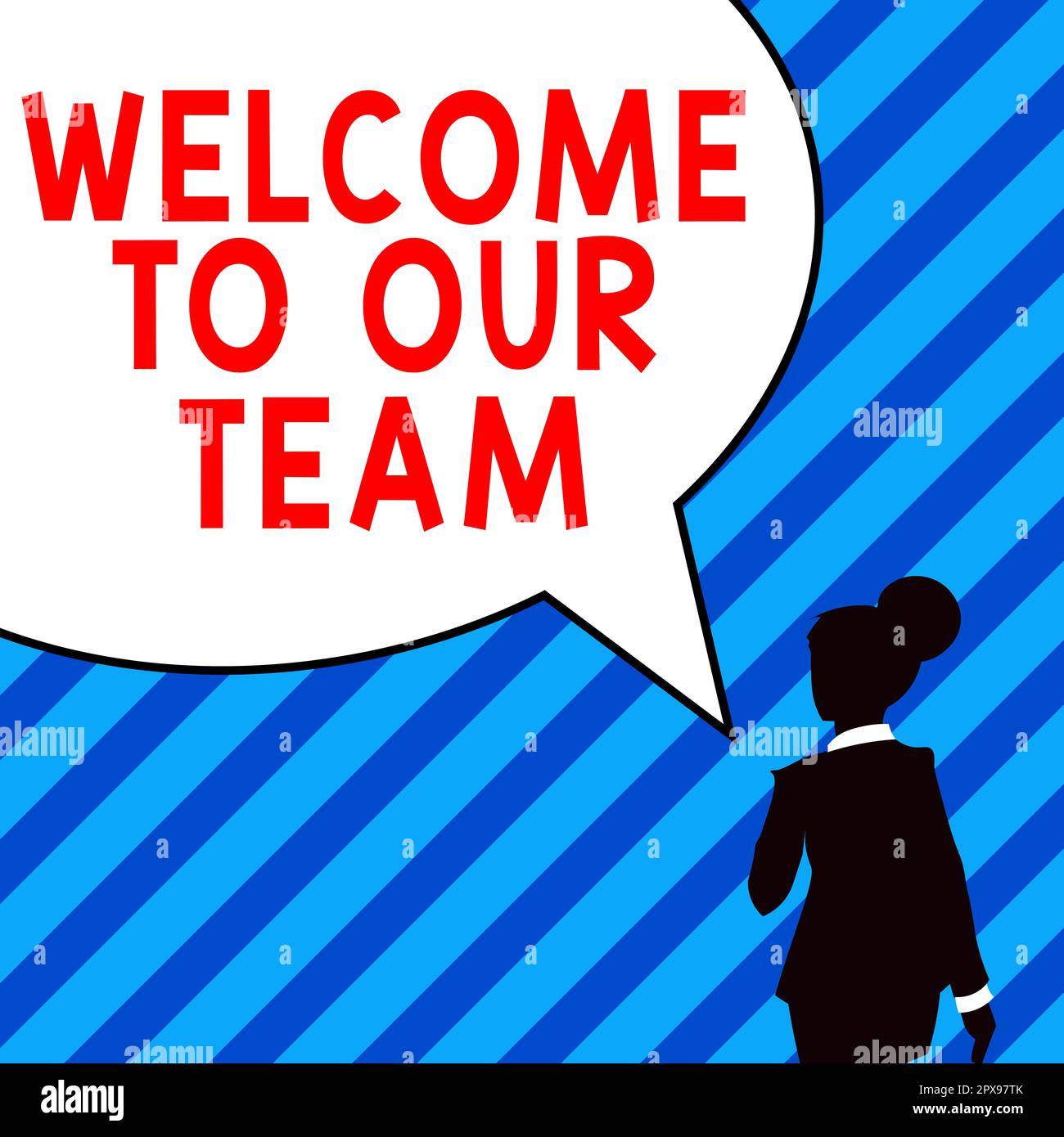 Text sign showing Welcome To Our Team, Conceptual photo introducing ...