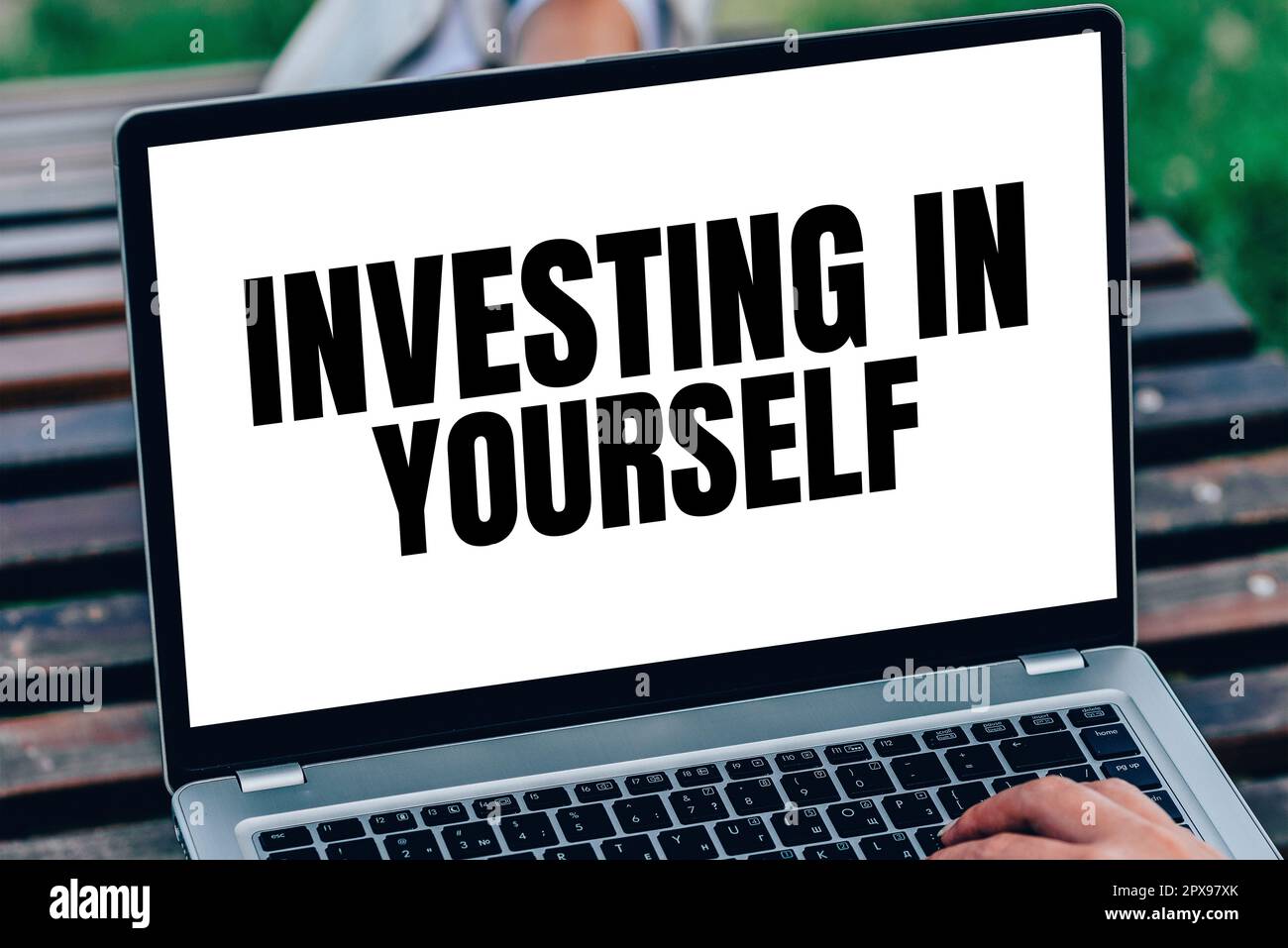 Conceptual caption Investing In Yourself, Business idea Learning new ...