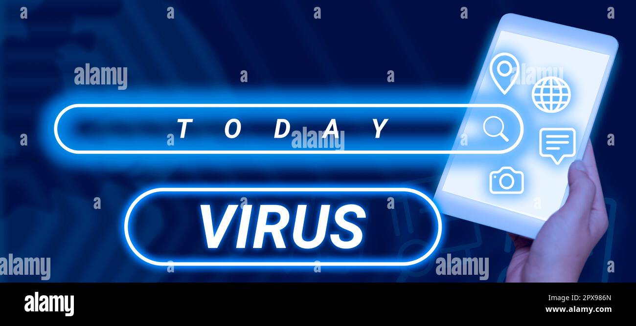 Conceptual display Virus, Word for infective agent that consists ...
