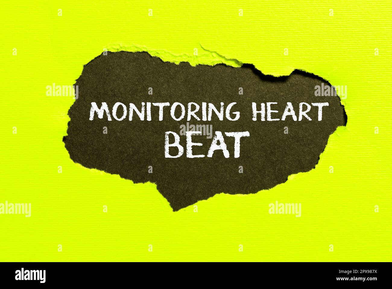 Sign displaying Monitoring Heart Beat, Business overview Measure or ...