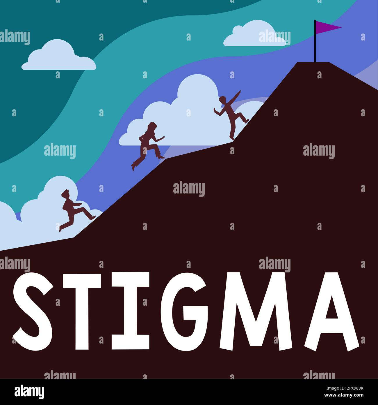 Sign displaying Stigma, Business idea feeling of disapproval that most ...