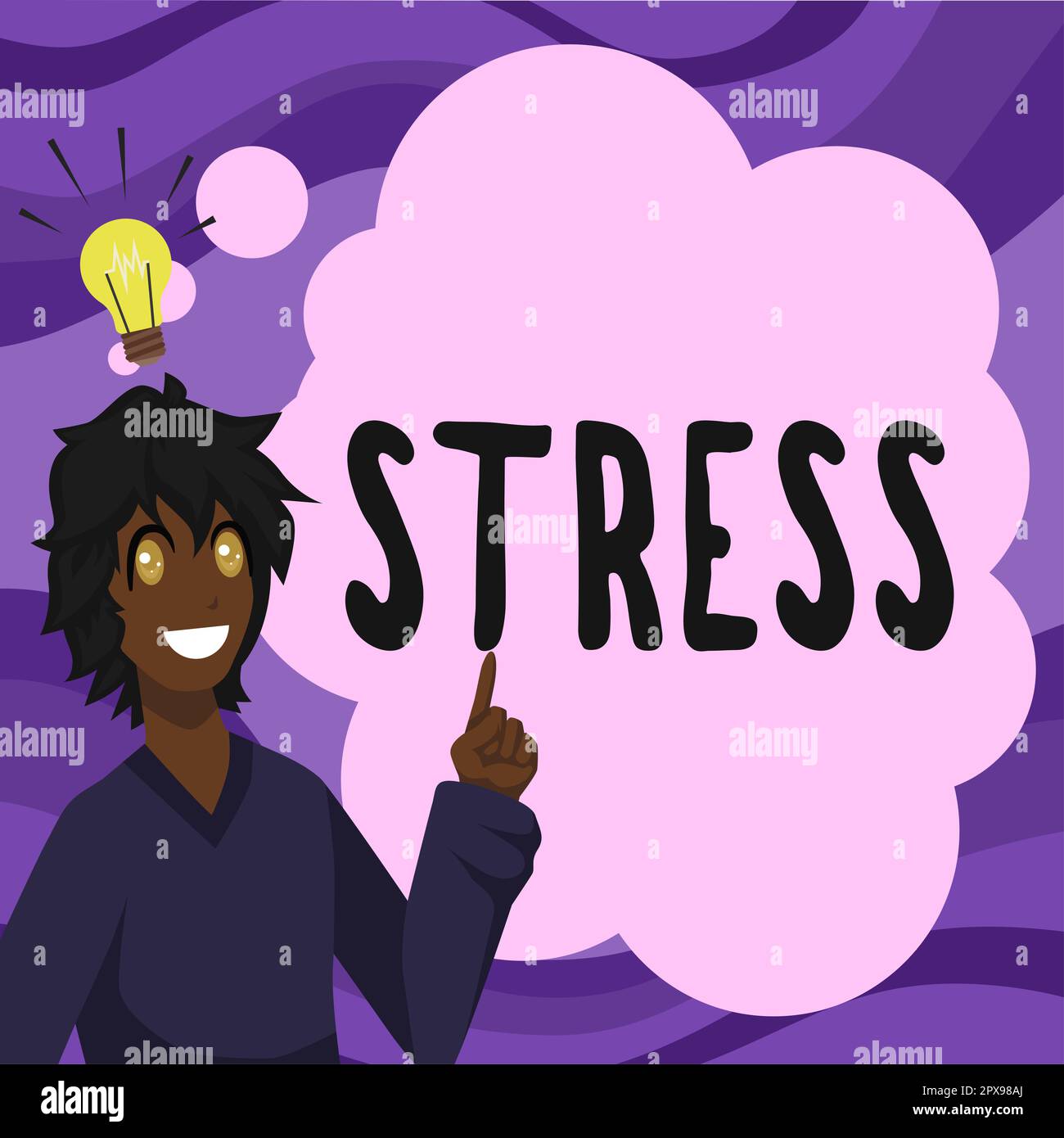 Hand writing sign Stress, Concept meaning a physical chemical or ...