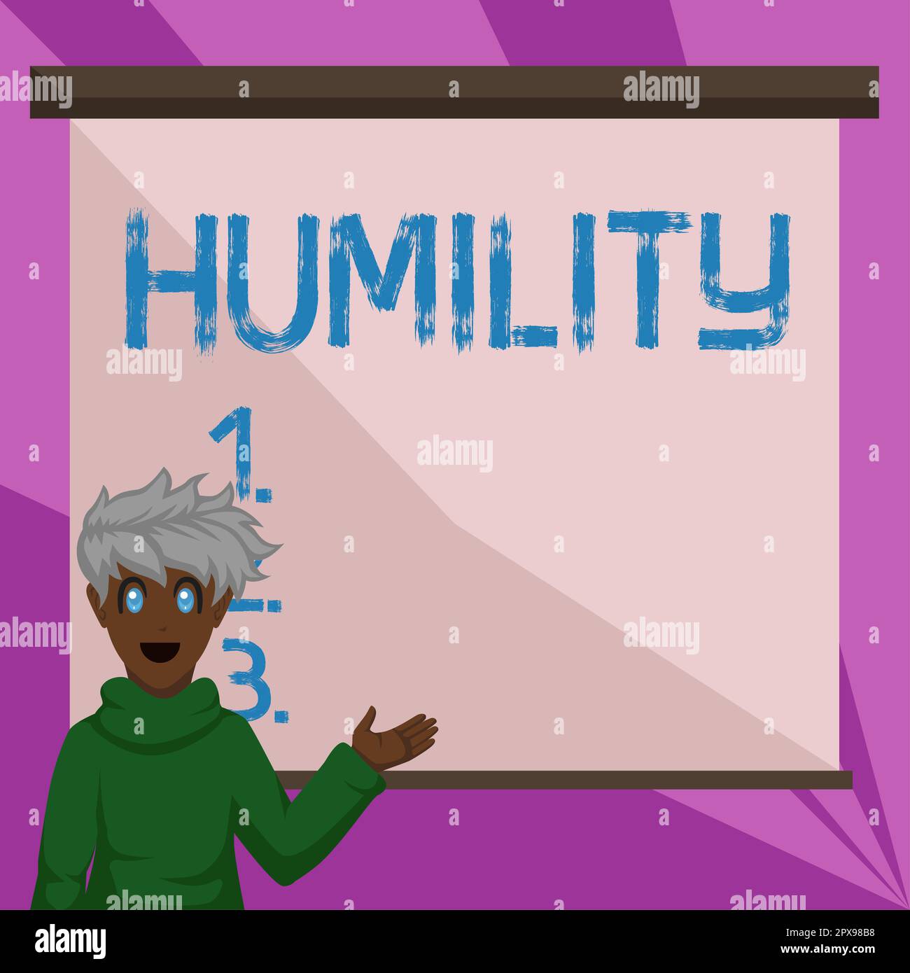 Sign displaying Humility, Concept meaning being Humble is a Virtue not ...