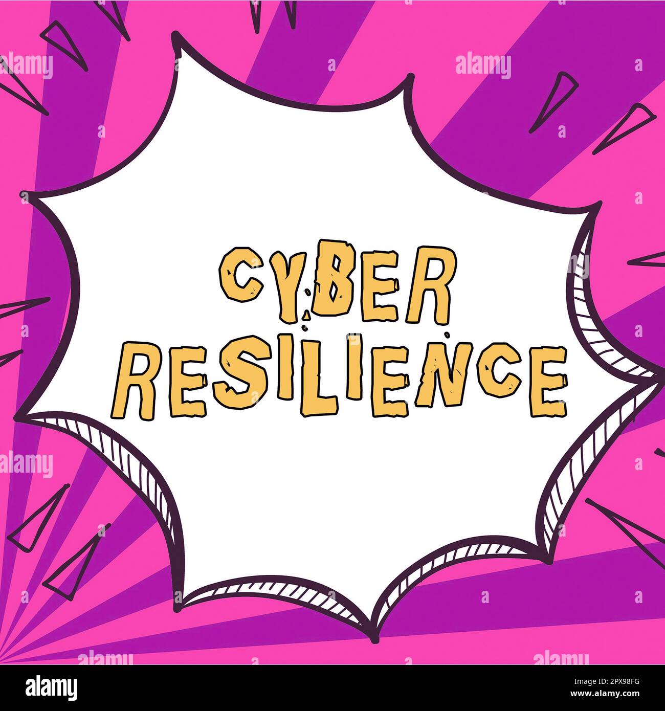 Sign displaying Cyber Resilience, Business overview measure of how well ...