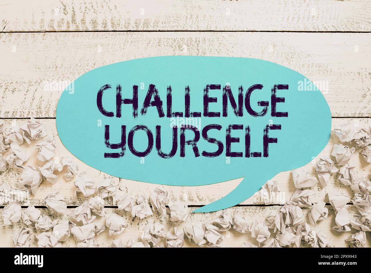 Inspiration showing sign Challenge Yourself, Business idea Setting ...