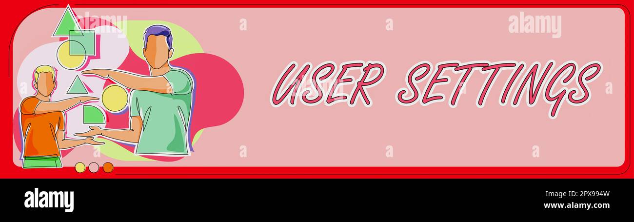 Text Showing Inspiration User Settings Business Showcase Configuration