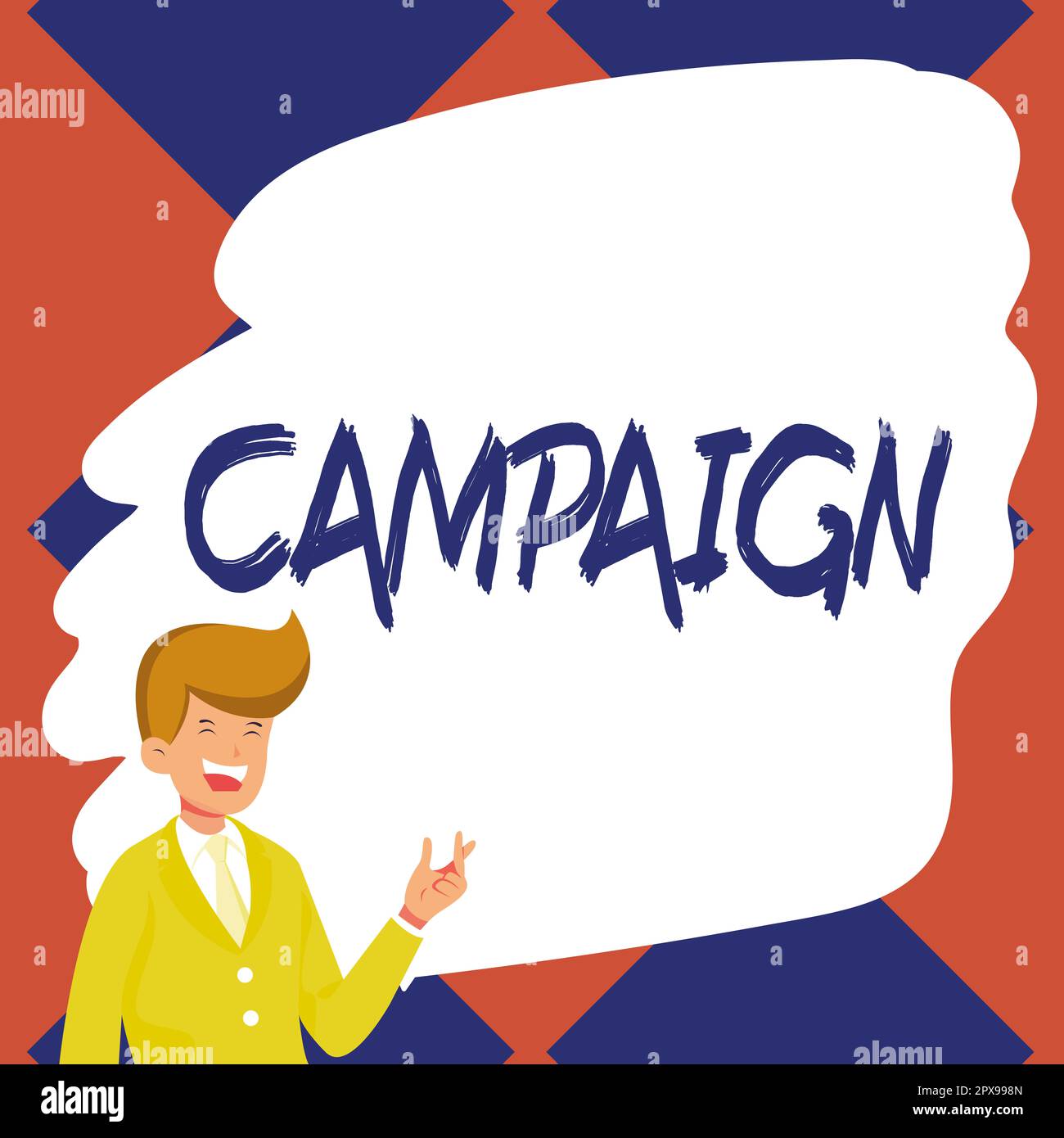 Text sign showing Campaign, Business idea organized course of action to ...