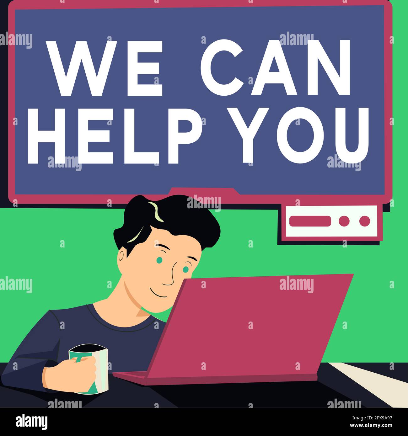 Sign displaying We Can Help You, Business concept Support Assistance ...