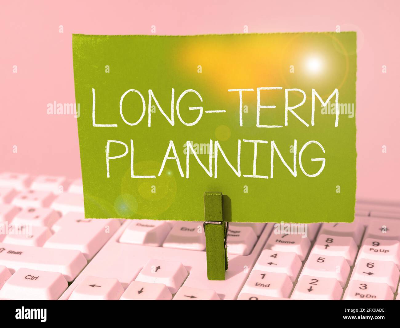 Sign displaying Long Term Planning, Internet Concept Establish Expected ...