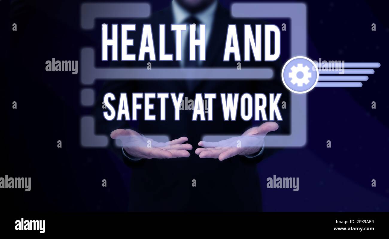 Hand writing sign Health And Safety At Work, Internet Concept Secure ...