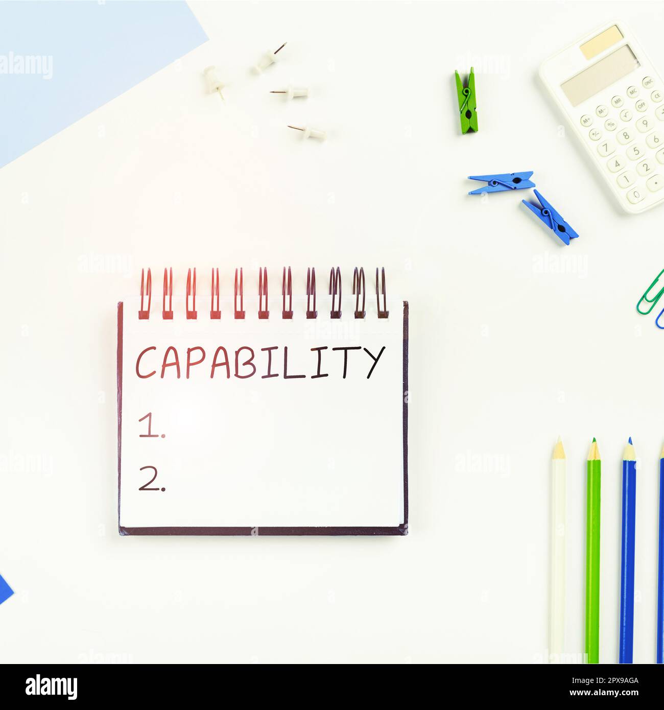 Conceptual display Capability, Word Written on the facility or ...