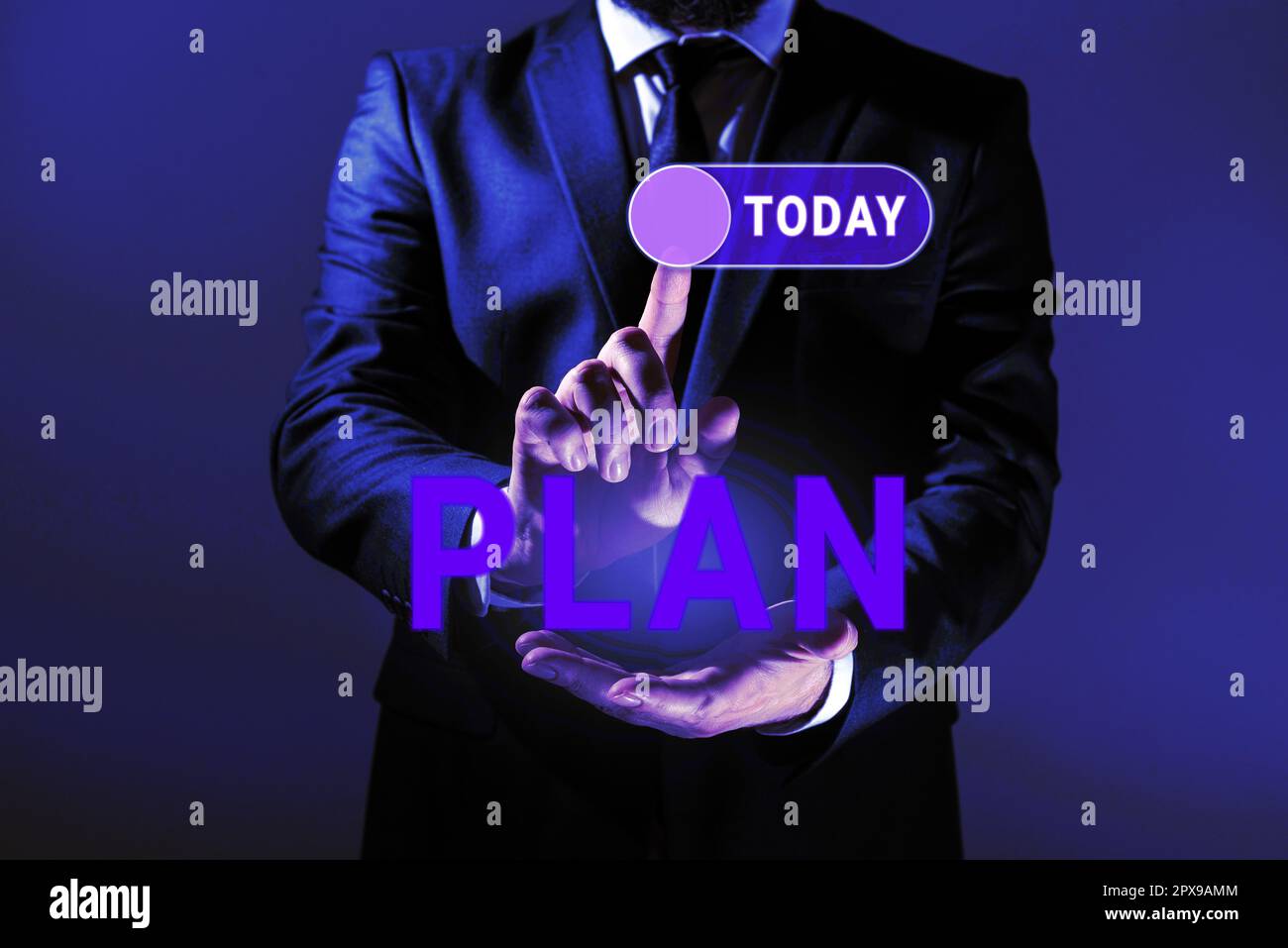 Text sign showing Plan, Word for Start of a detailed proposal of doing ...