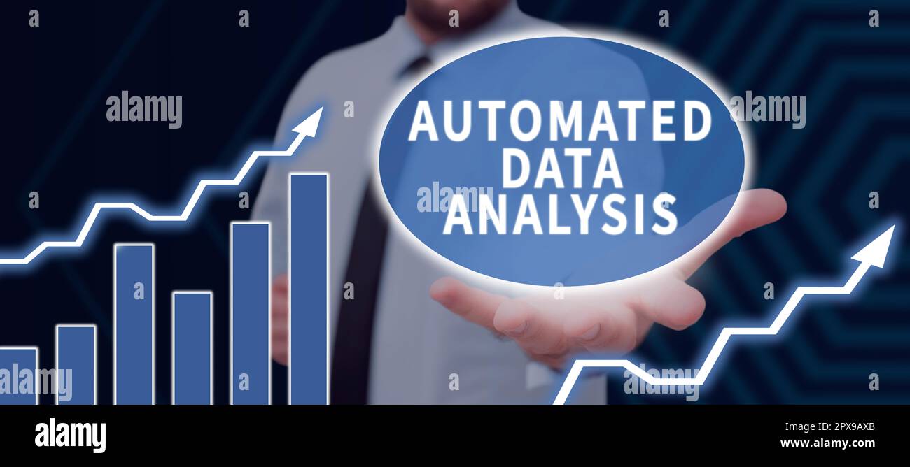 Inspiration showing sign Automated Data Analysis, Word Written on Artificial intelligence and ...