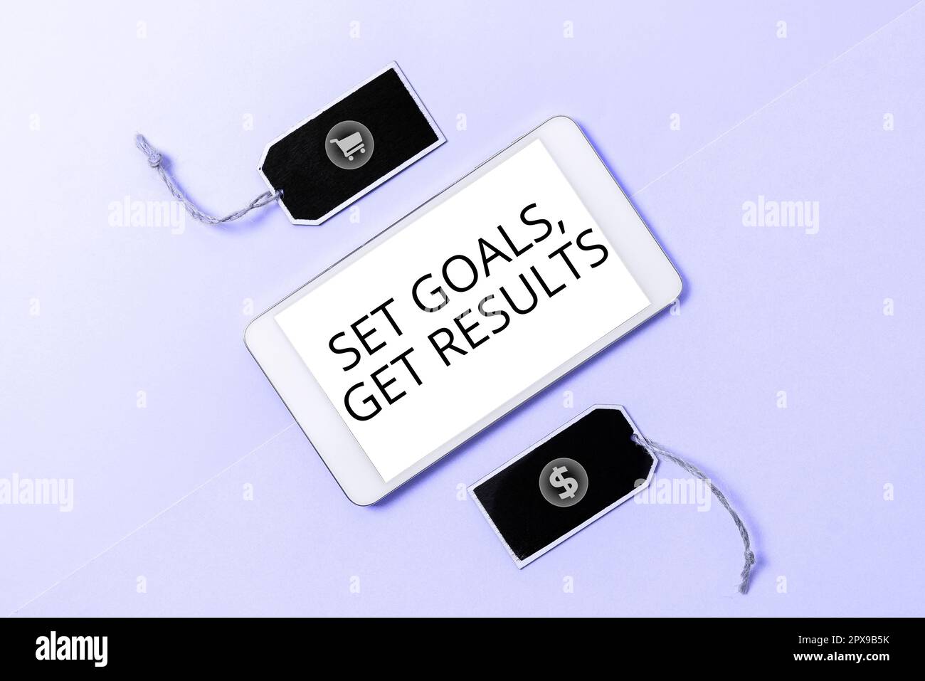 Inspiration showing sign Set Goals, Get Results, Business showcase ...