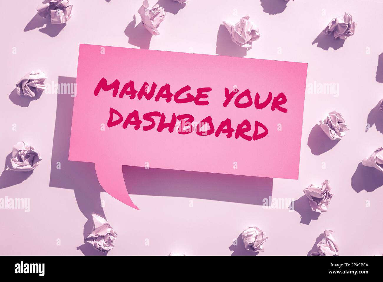Text Caption Presenting Manage Your Dashboard Concept Meaning Controlling The Interface To