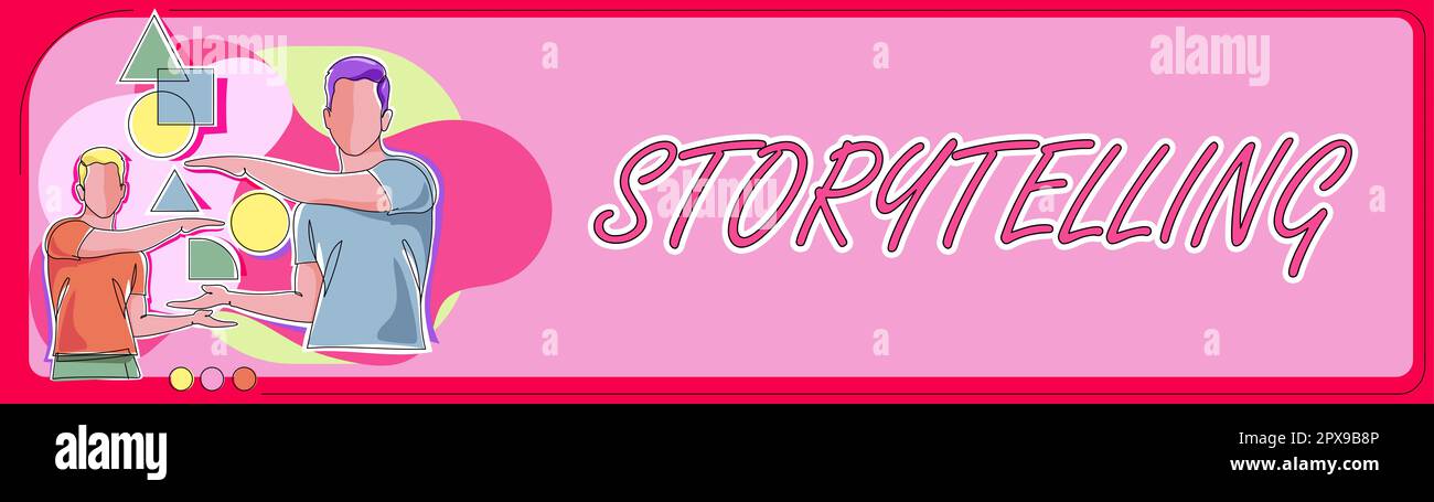 Writing displaying text Storytelling, Concept meaning social and ...
