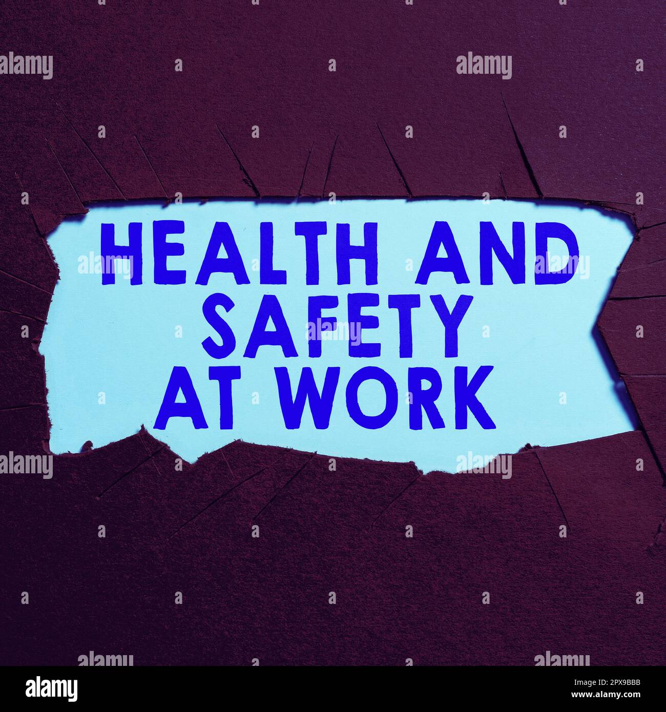 Conceptual caption Health And Safety At Work, Concept meaning Secure ...