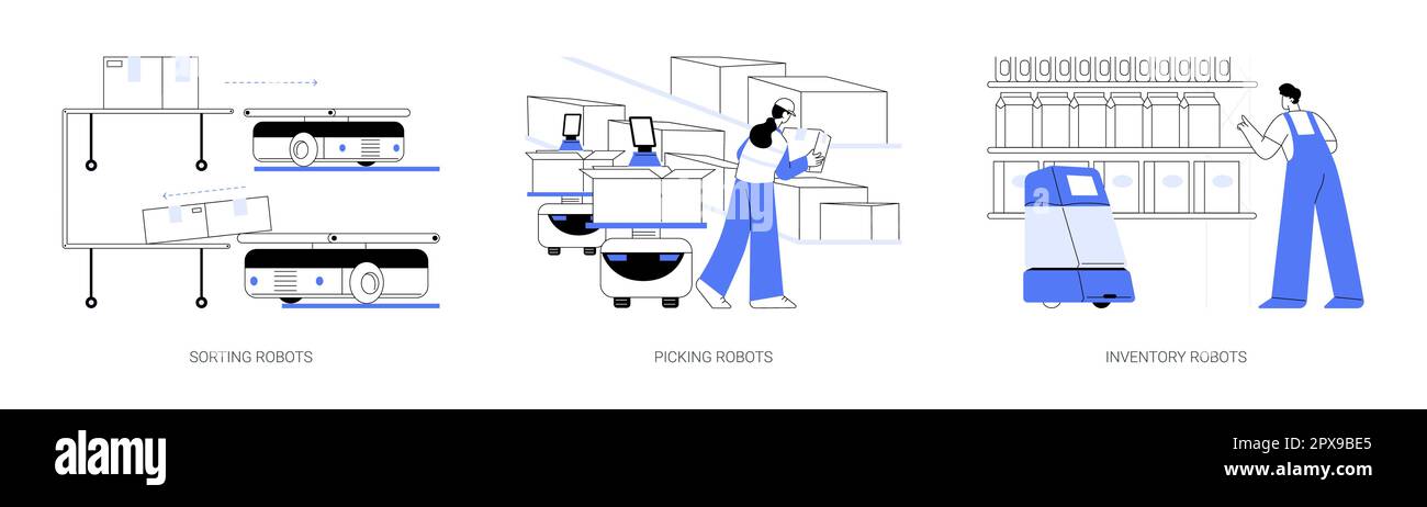 Autonomous Mobile Robots Abstract Concept Vector Illustrations Stock Vector Image And Art Alamy