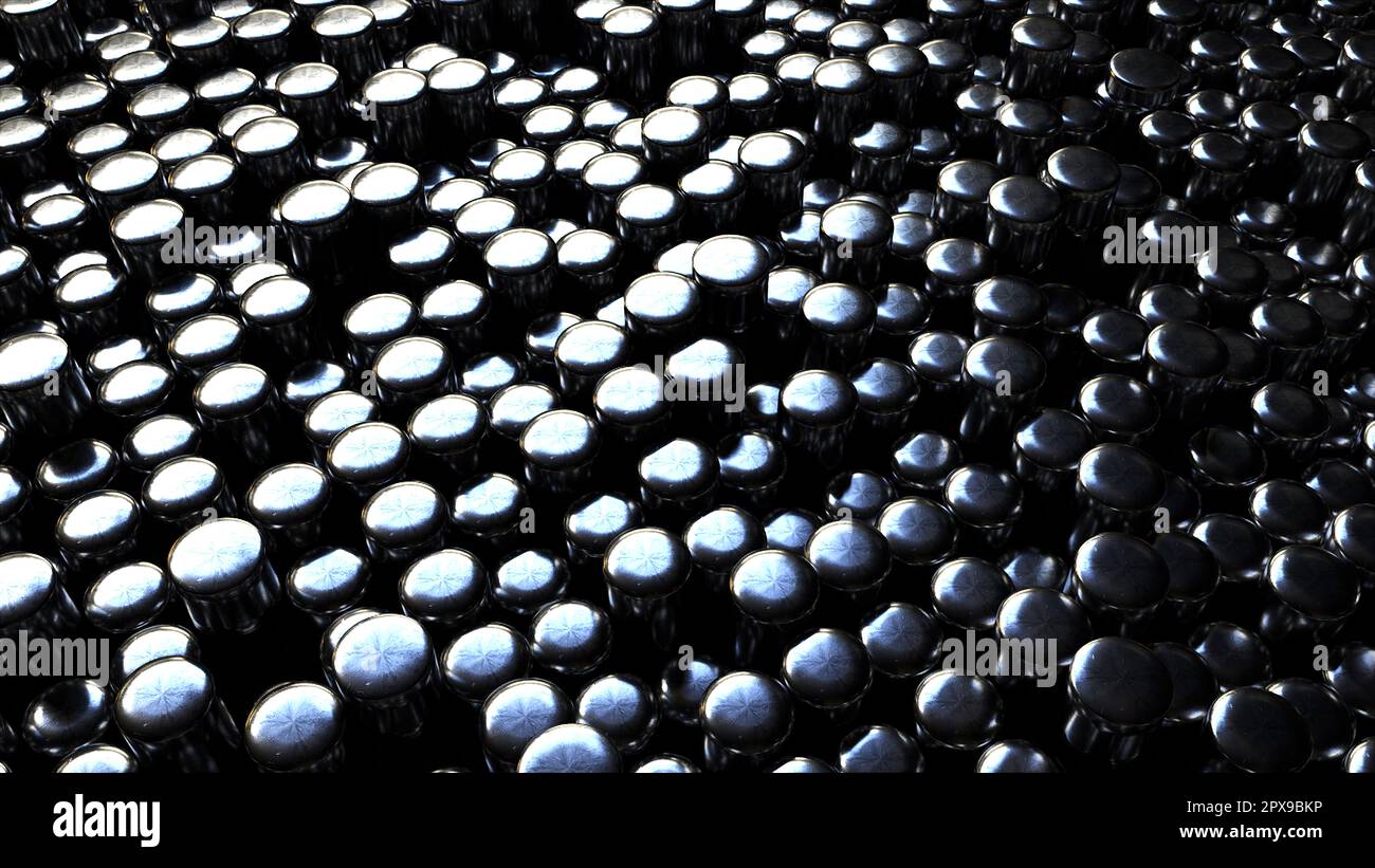Steel cylinders. Computer generated 3d render Stock Photo - Alamy