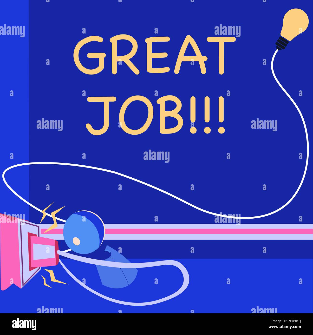 Conceptual display Great Job, Business concept used praising someone for something they have ...