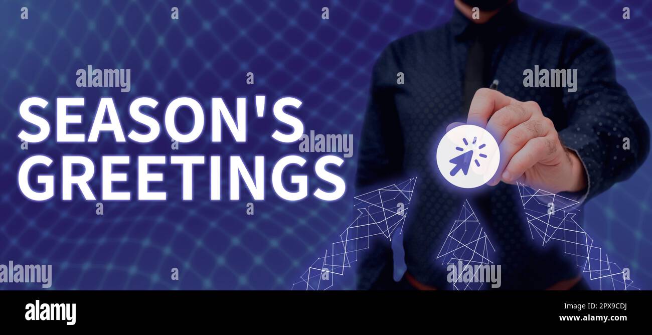 Conceptual display Season's Greetings, Concept meaning Used as an ...
