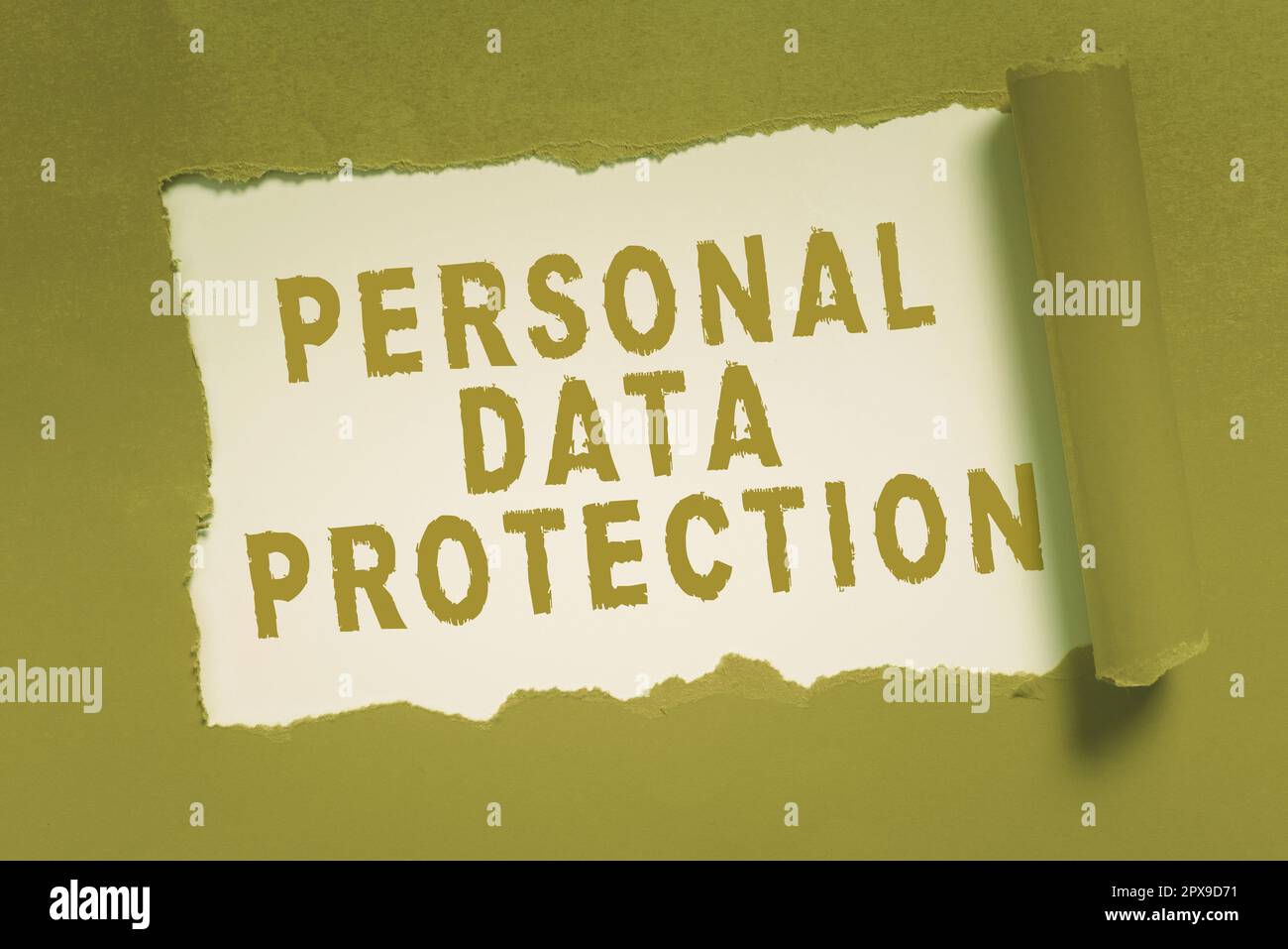 Writing displaying text Personal Data Protection, Business showcase ...