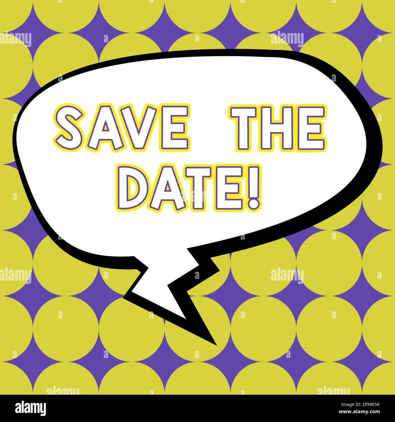 Conceptual caption Save The Date, Word for Remembering the schedule ...