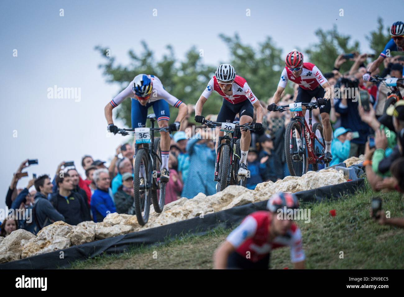 Thomas Pidcock participating in the Mountain Bike at the 2022 Munich ...
