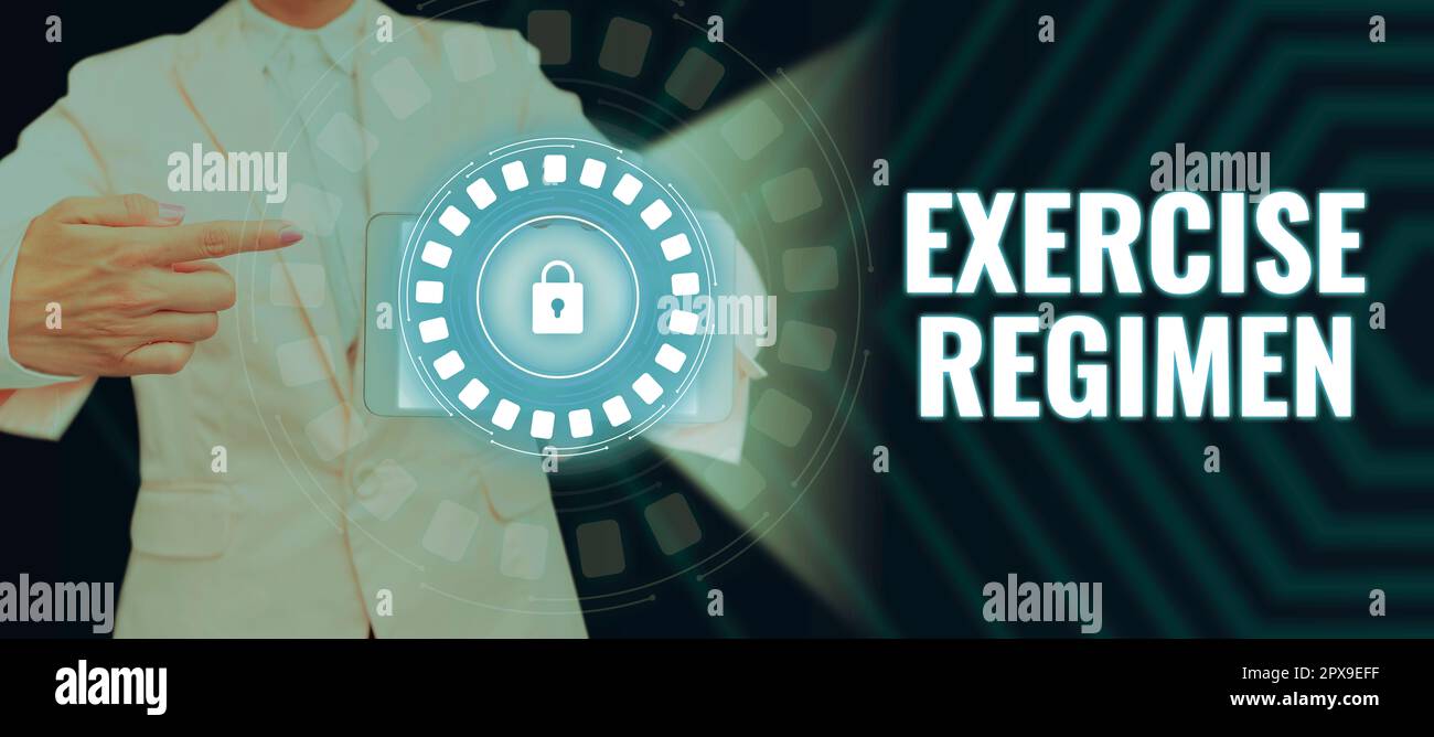 Conceptual caption Exercise Regimen, Concept meaning move body ...