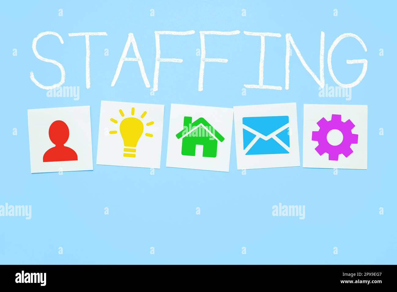 Sign displaying Staffing, Internet Concept The percentage of workers ...