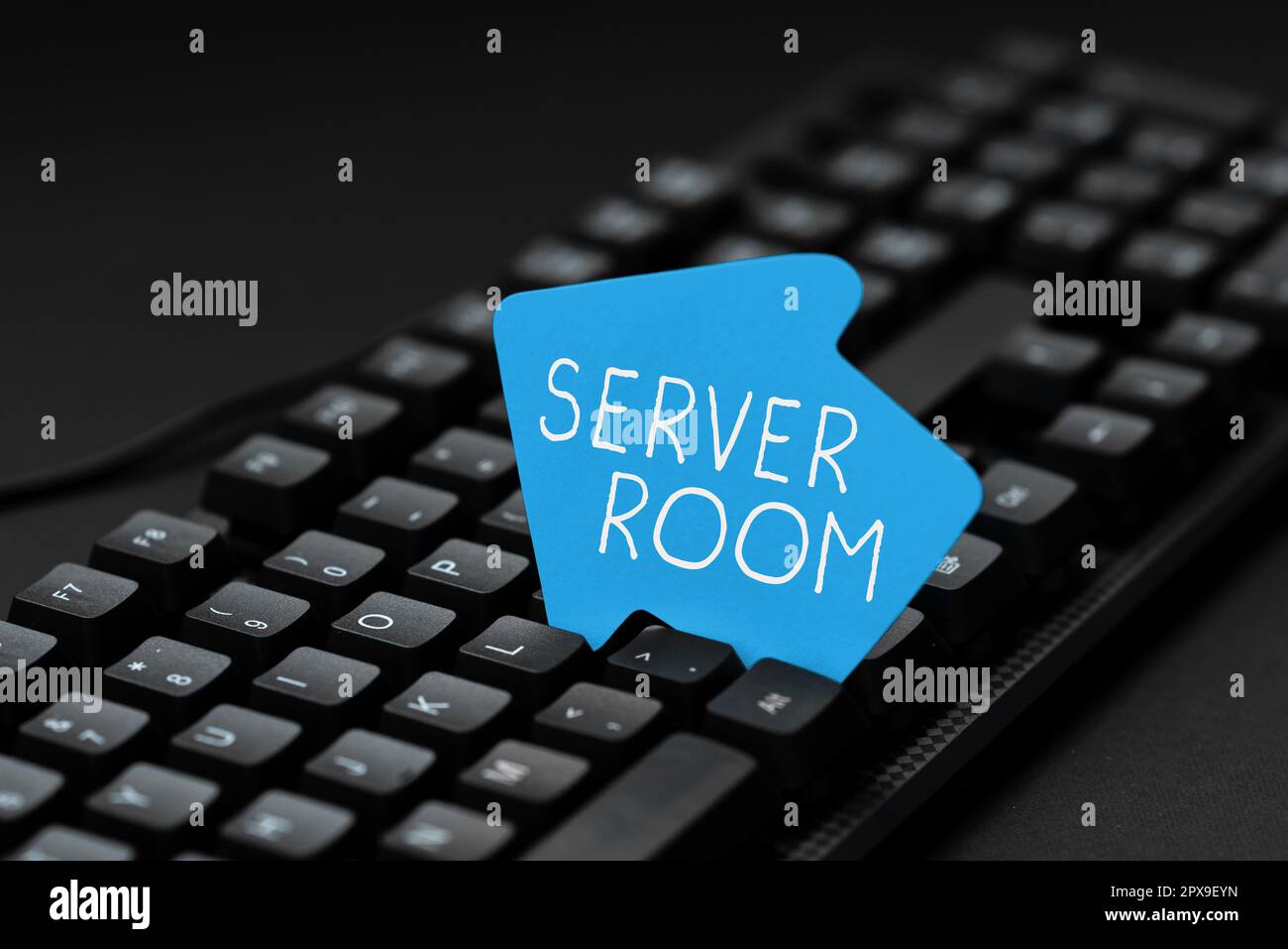 Conceptual display Server Room, Business idea a room used to store power and operate computer ...