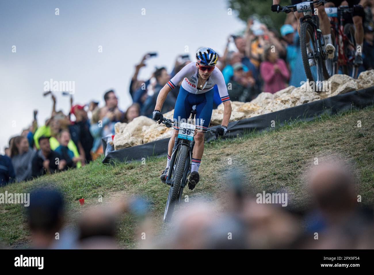 Thomas Pidcock participating in the Mountain Bike at the 2022 Munich ...