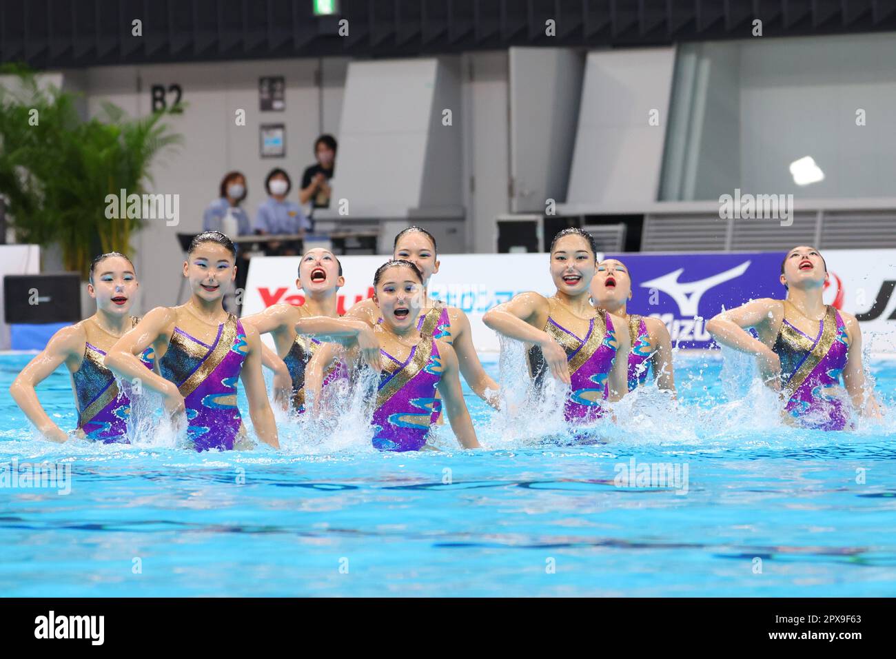 Tokyo, Japan. 2nd May, 2023. Imura Artistic swimming club A team group ...