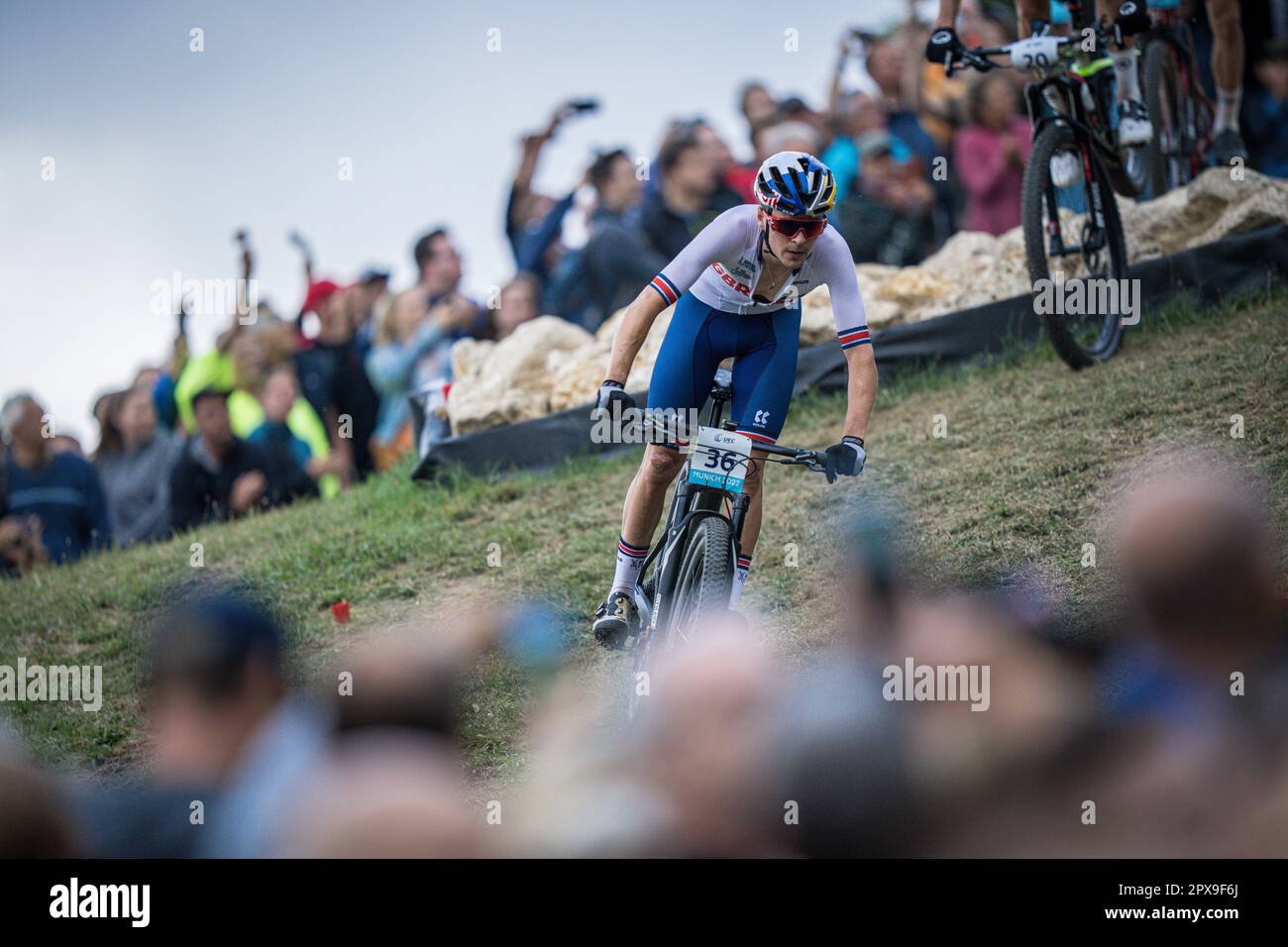 Thomas Pidcock participating in the Mountain Bike at the 2022 Munich ...