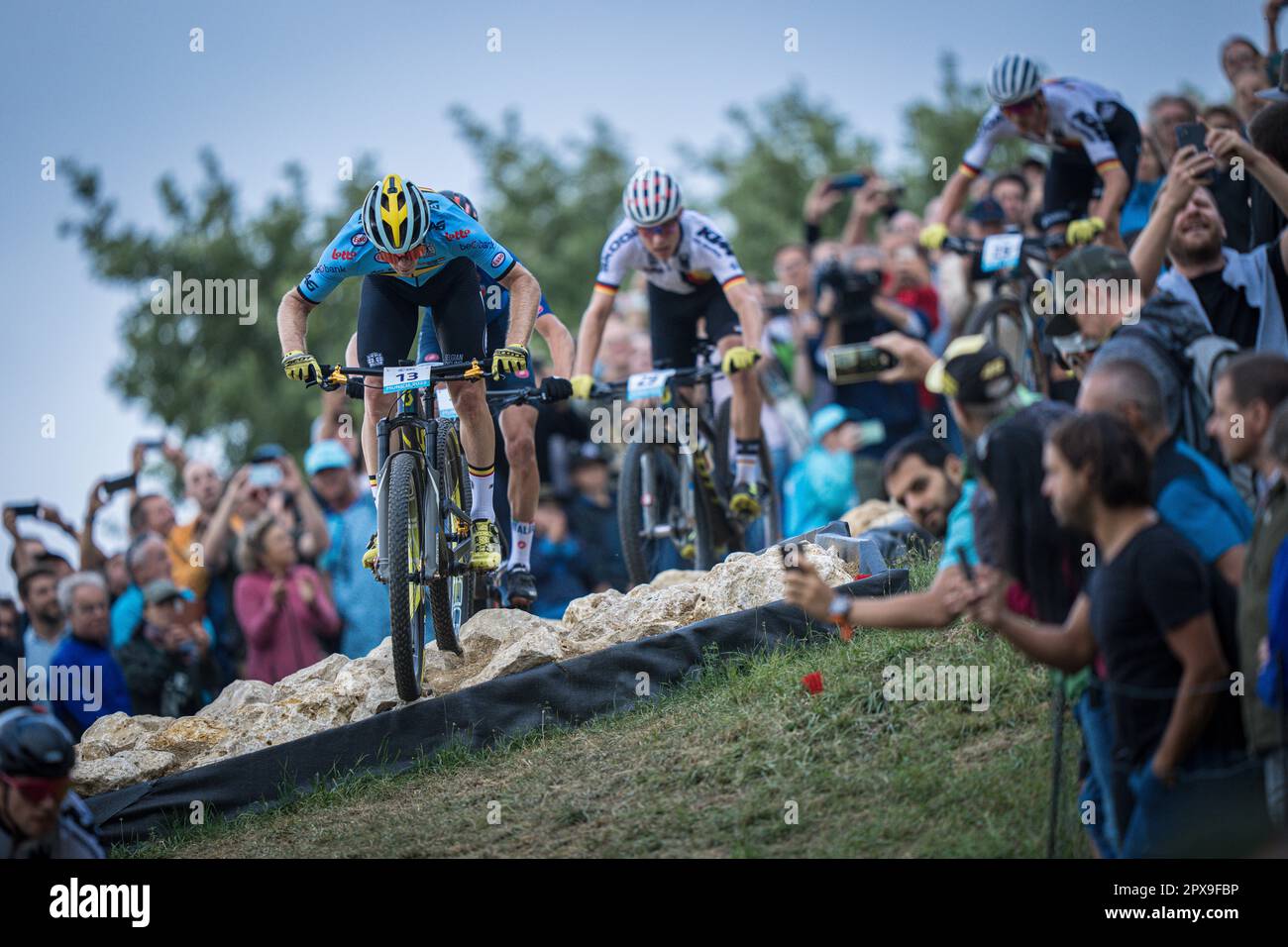 Jens Schuermans participating in the Mountain Bike at the 2022 Munich ...