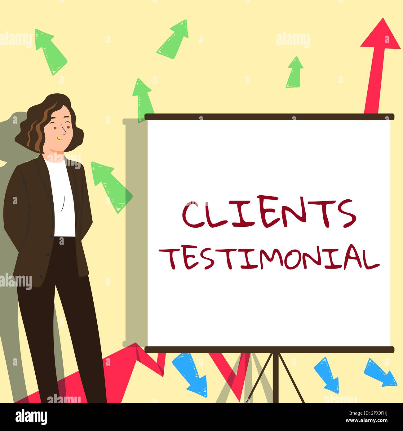 Text caption presenting Clients Testimonial, Concept meaning Formal ...