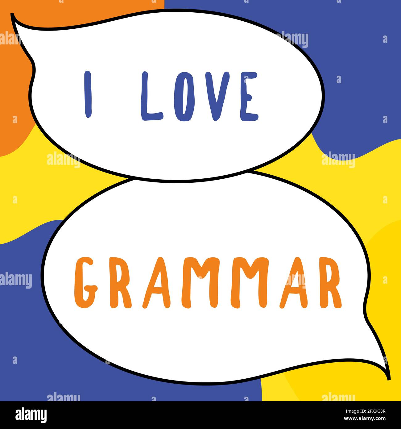 Conceptual caption I Love Grammar, Word for act of admiring system and ...