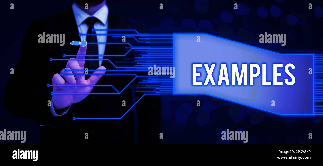 Conceptual caption Examples, Business showcase photo Sample Model to ...