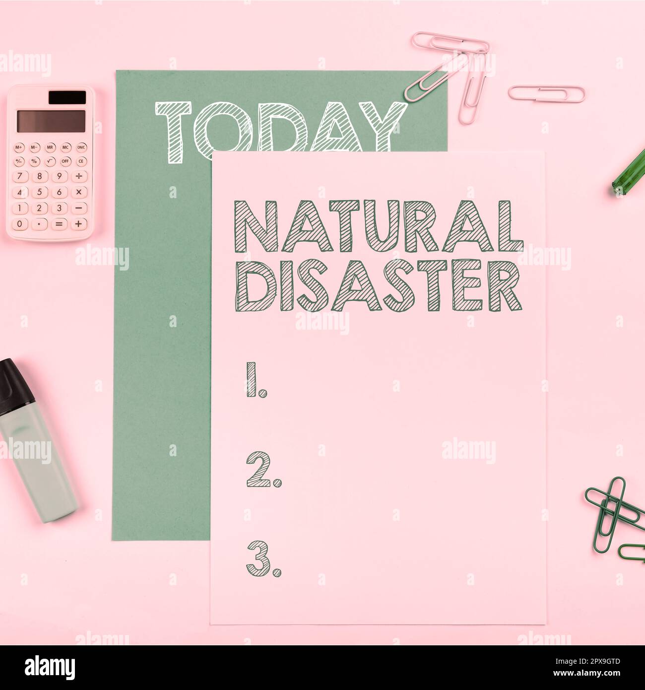 Conceptual display Natural Disaster, Concept meaning occurring in the ...
