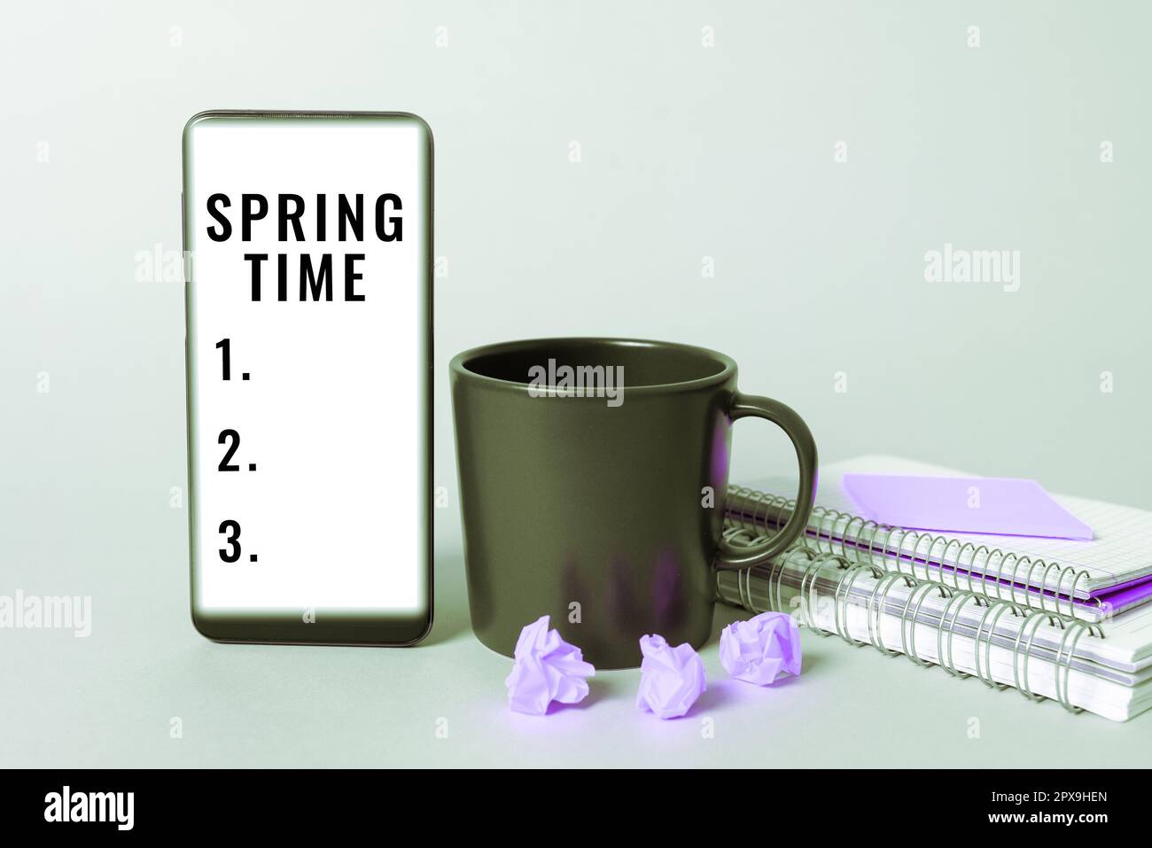 Inspiration showing sign Spring Time, Word Written on temperate season ...