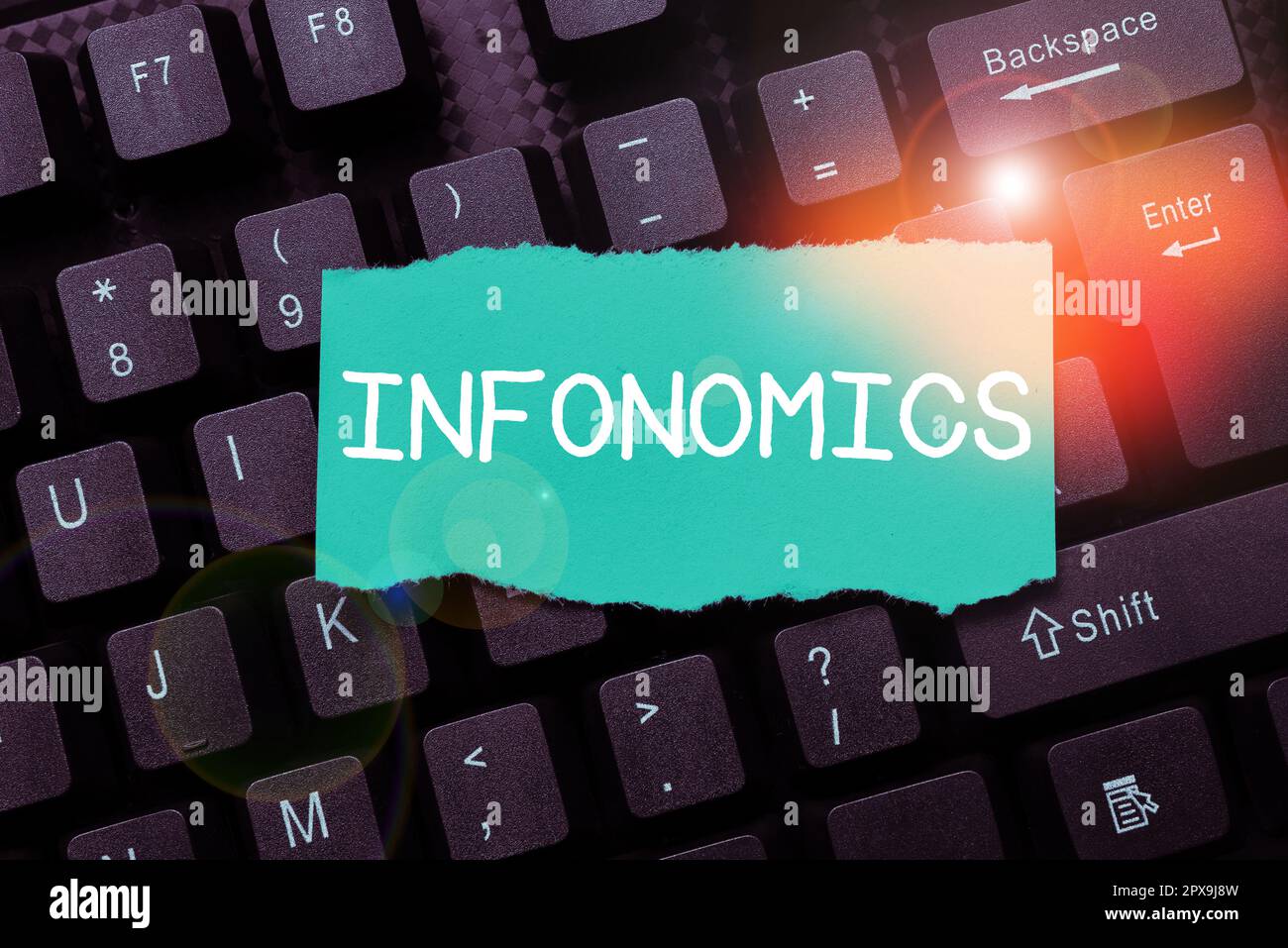 Text showing inspiration Infonomics, Word for visual image used to ...