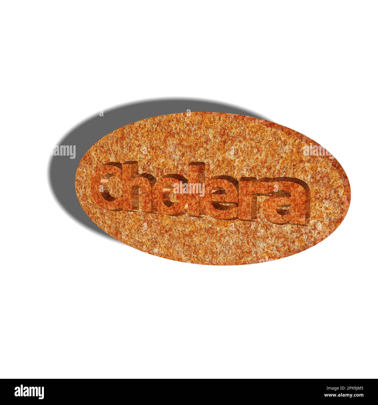 "Cholera" - word, lettering or text as 3D illustration, 3D rendering ...