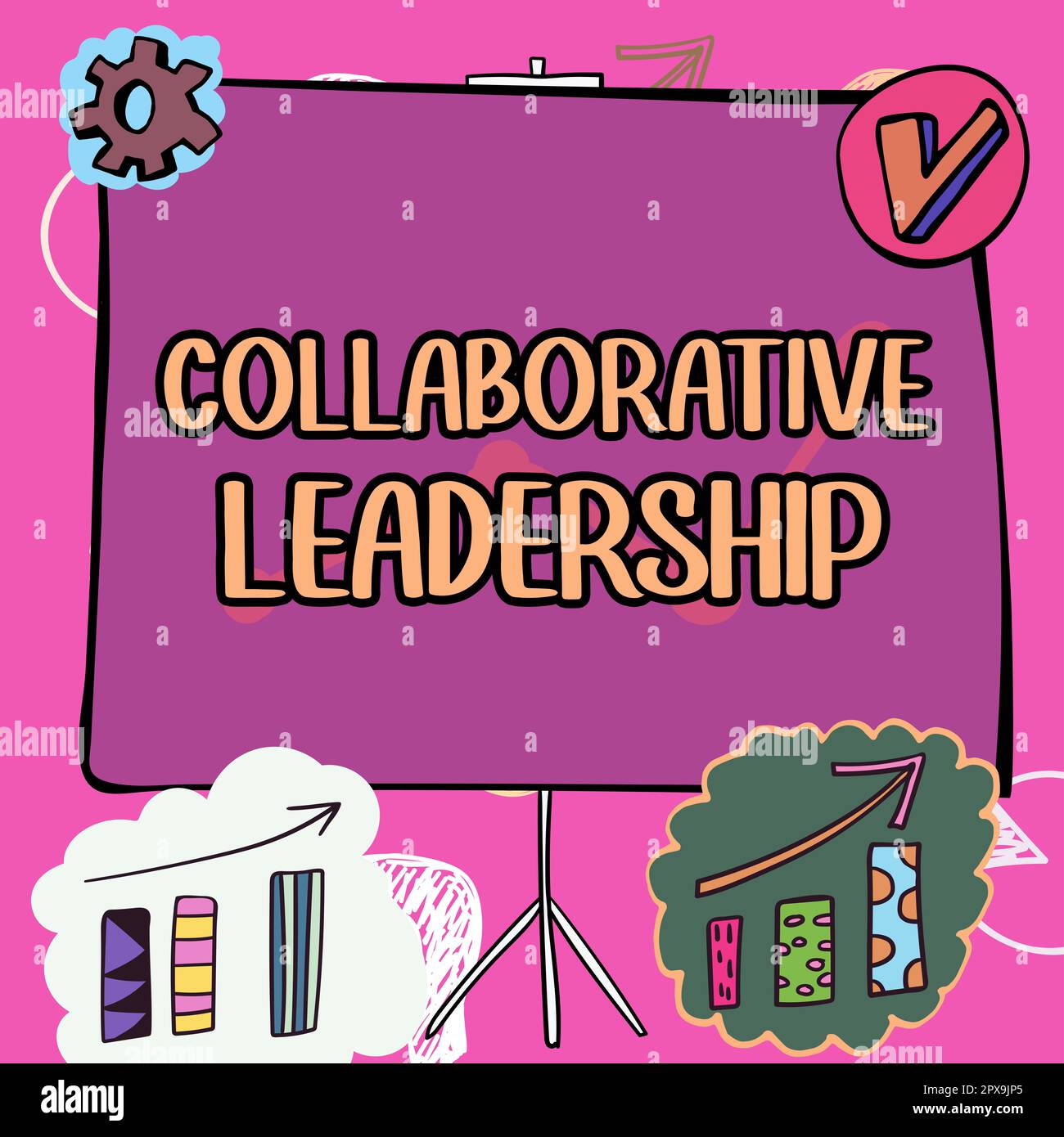 Text sign showing Collaborative Leadership, Concept meaning people and ...